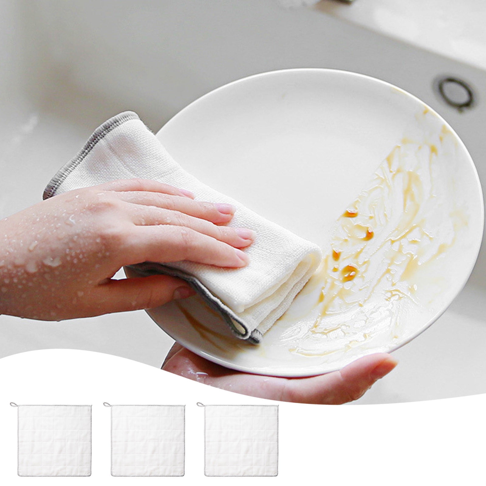 2025 New Multipurpose Dishwashing Towel for Wet and Dry, Kitchen Cotton ...