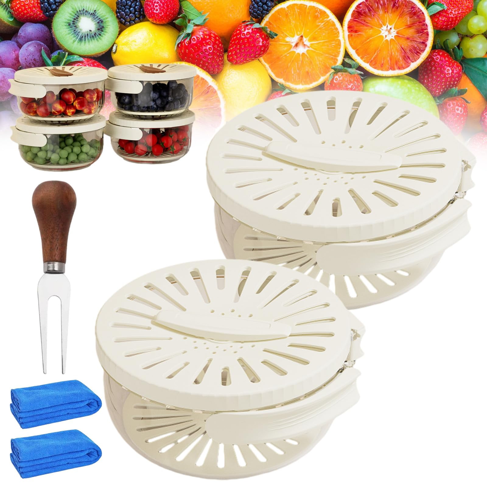 2025 New Multipurpose Drain Basket with Lid, Drain Basket for Fruit ...