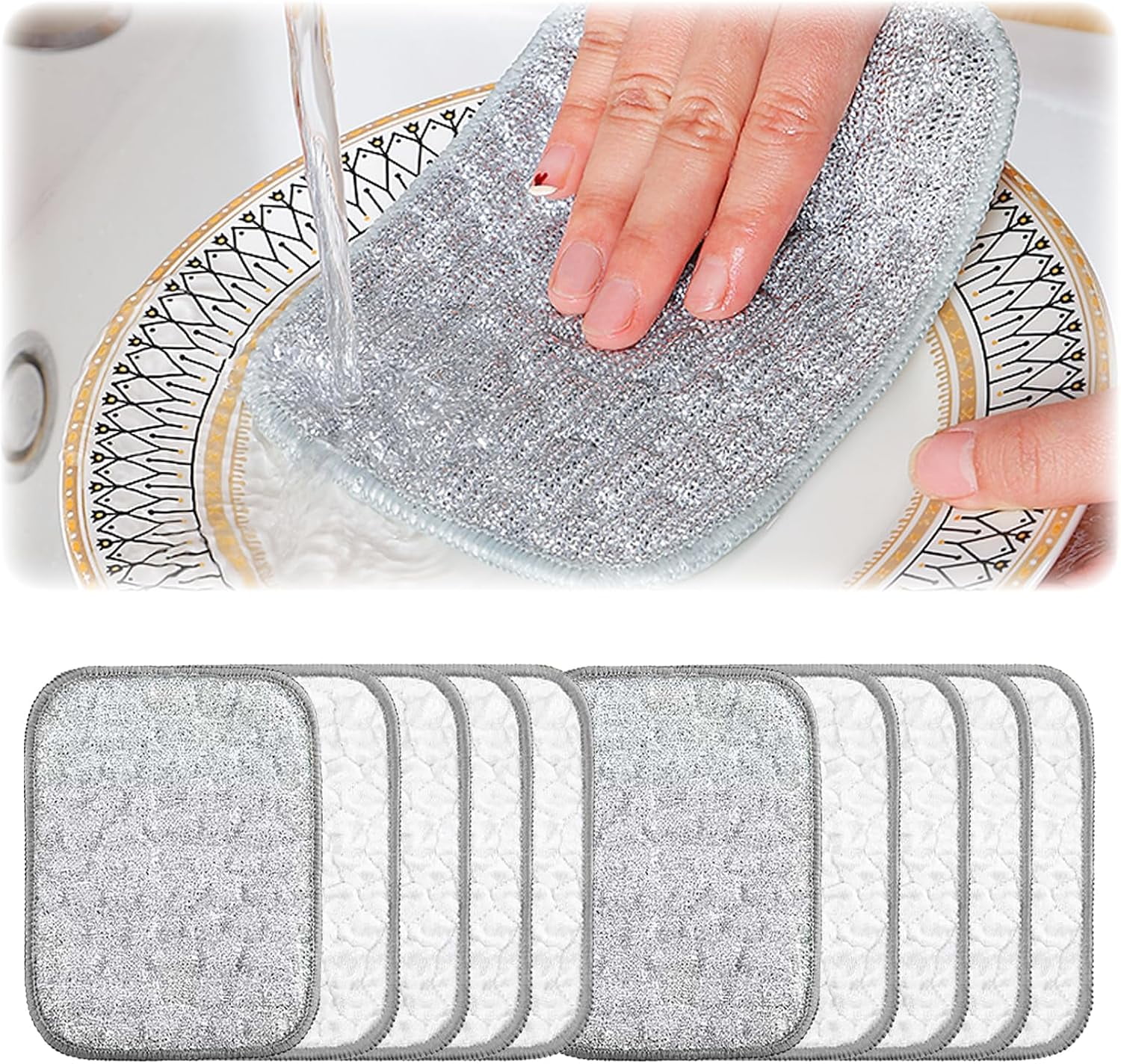 2025 New Multipurpose Wire Dishwashing Rags for Wet and Dry, Reusable ...