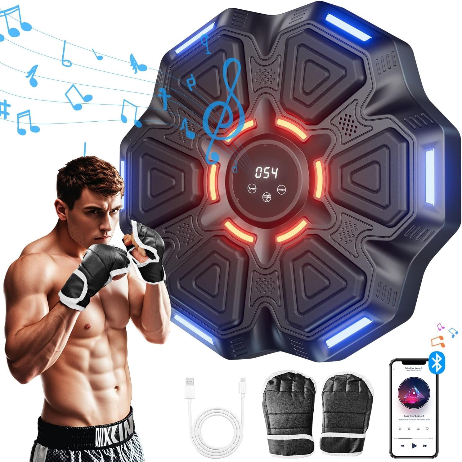 2025 New Music Boxing Machine，Smart Bluetooth Boxing Machine，Music ...