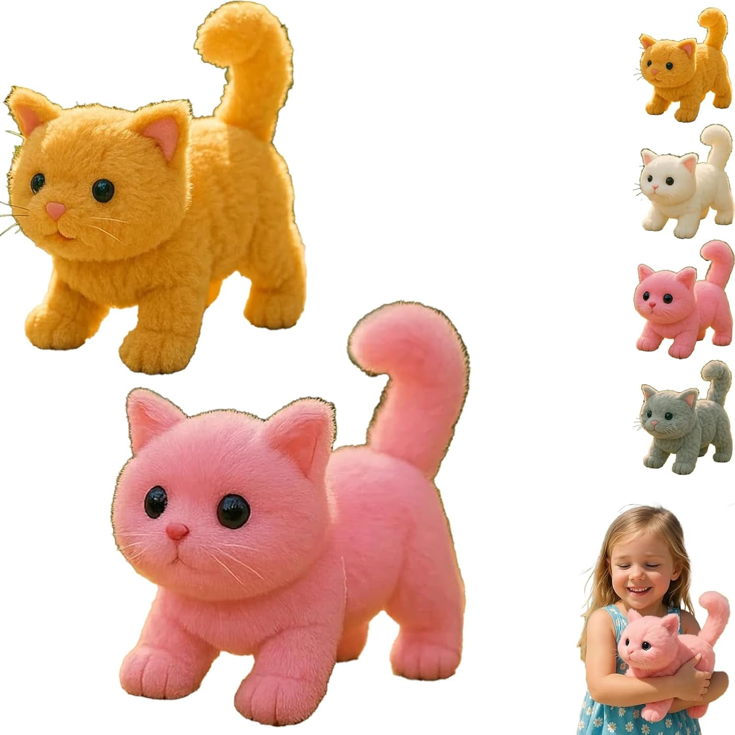 2025 New My Realistic Cat Toy-Bring Endless Joy and Warmth, 14 Styles ...