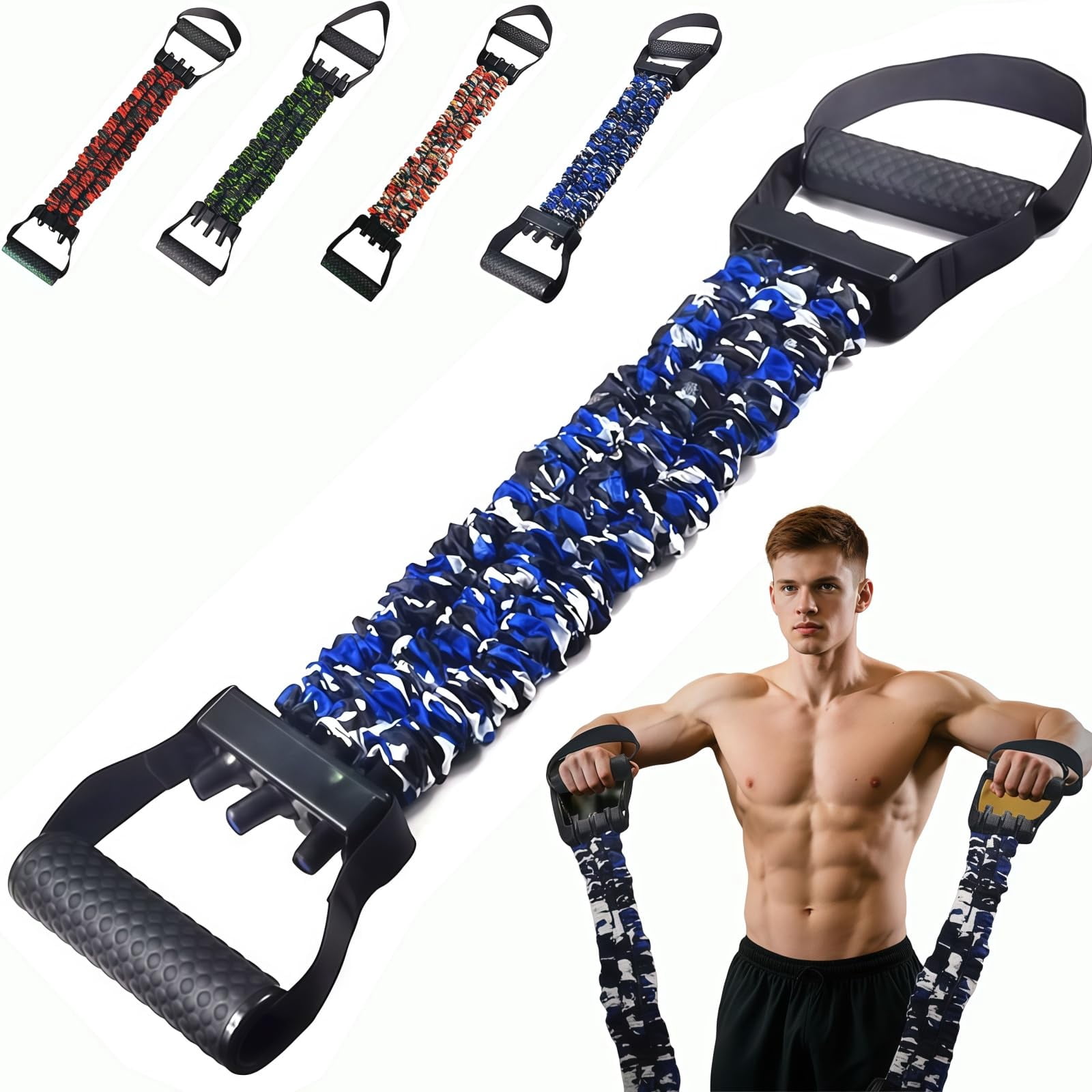 2025 New Natural Latex 3-Hole Resistance Stretcher, 3-Way Natural Latex ...