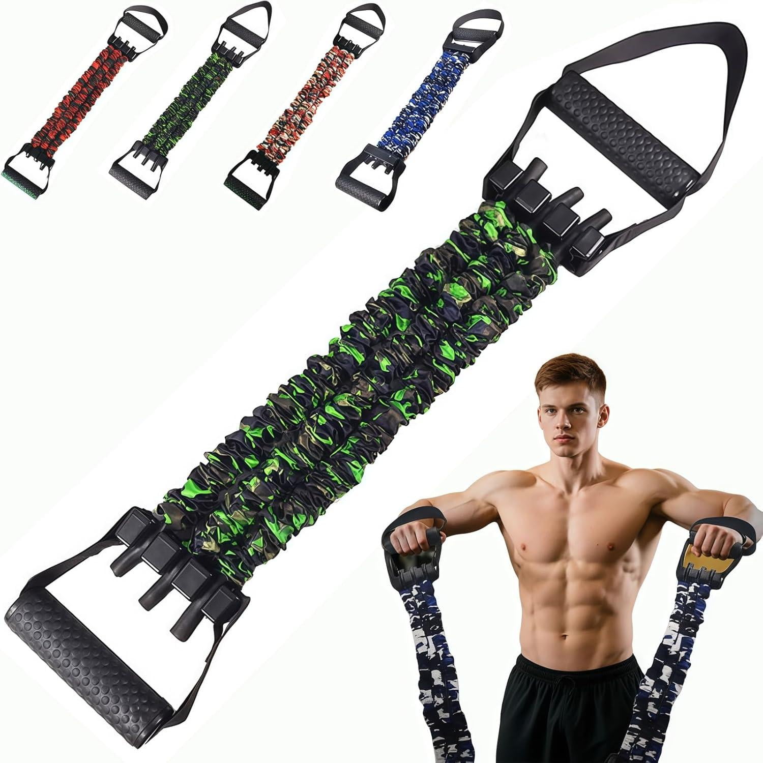 2025 New Natural Latex 3-Hole Resistance Stretcher, 3-Way Natural Latex ...