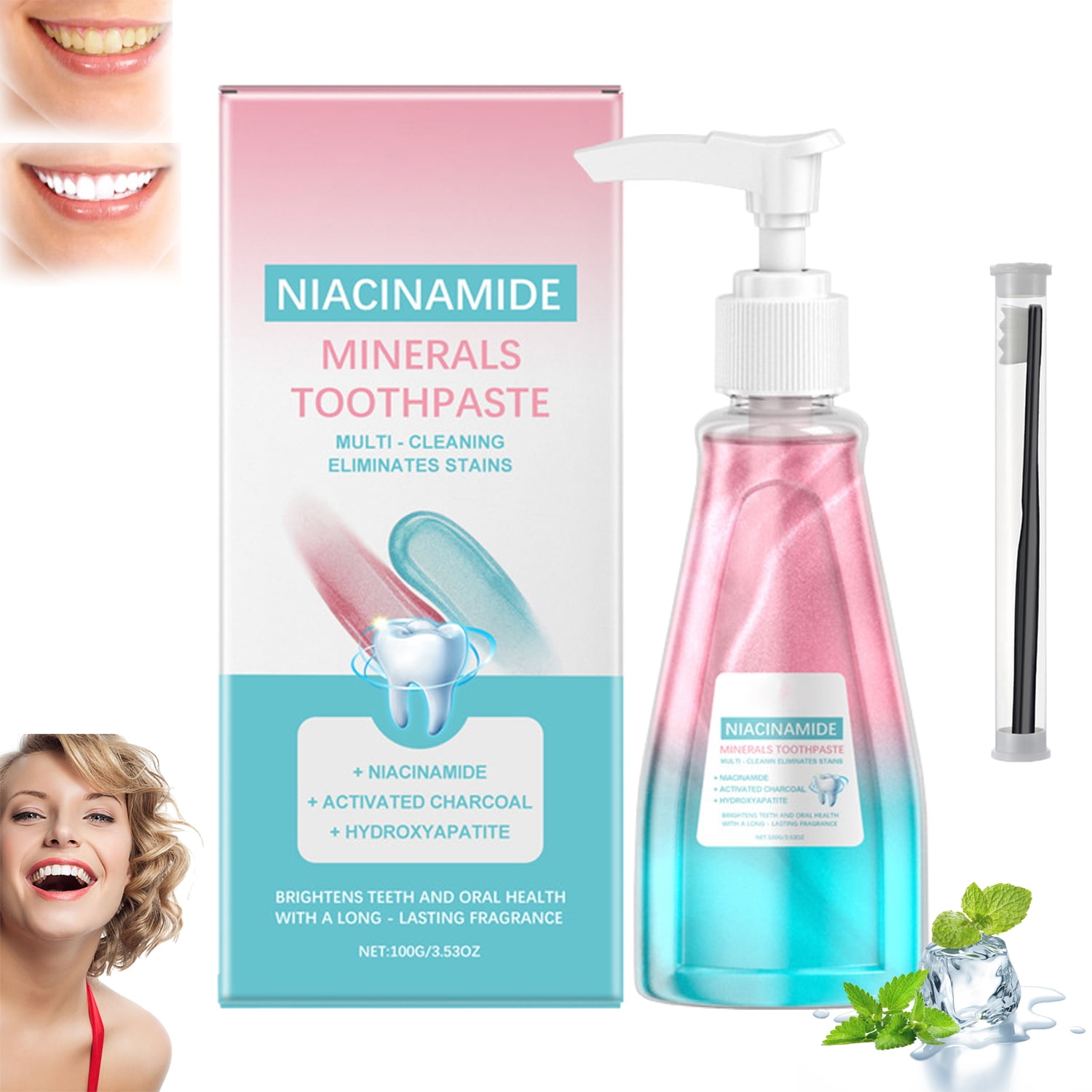 2025 New Niacinamide Toothpaste, Niacinamide Whitening Toothpaste ...