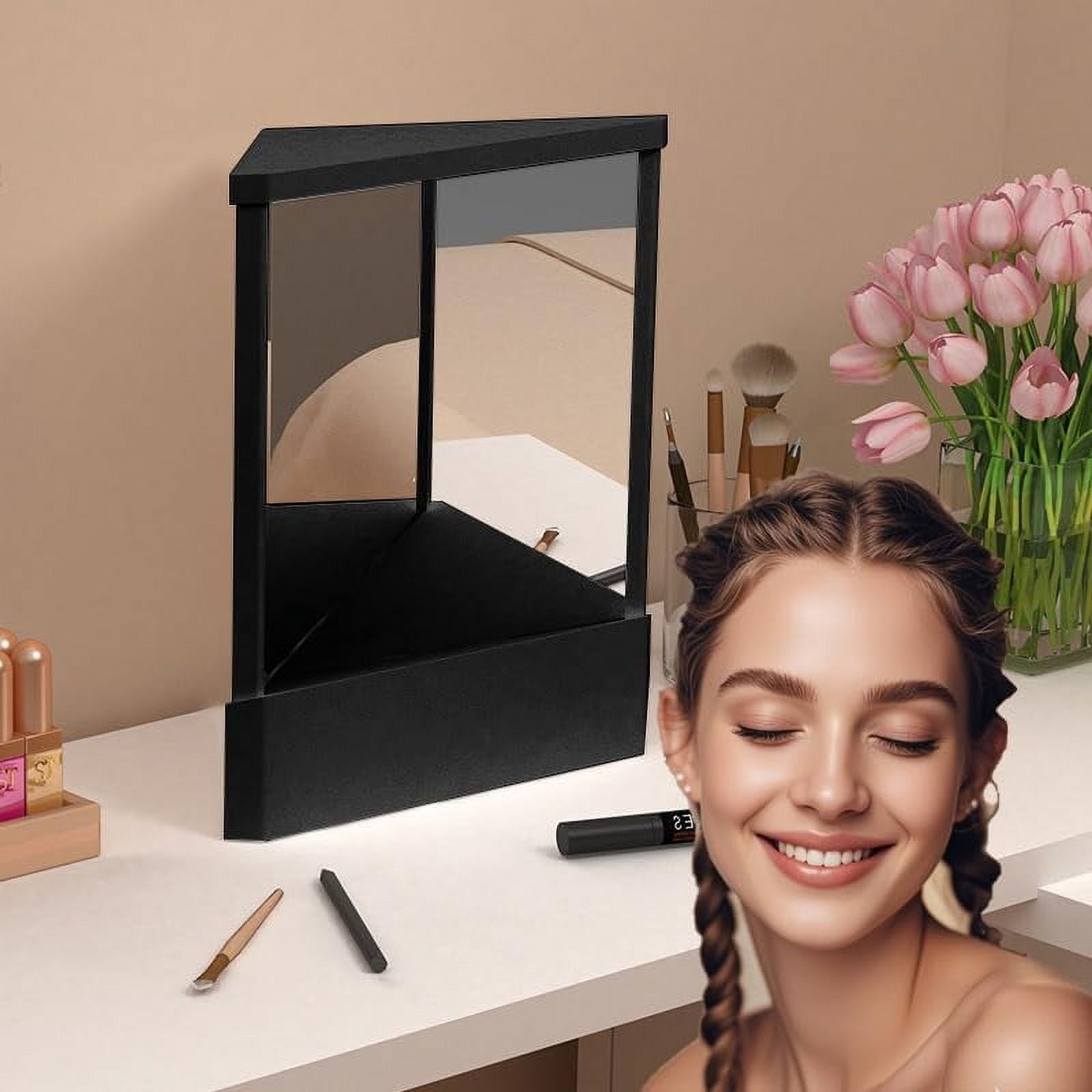 2025 New Non Reversing Mirror, True Image Reflection, True Reflection Standing Cosmetic Mirror ...