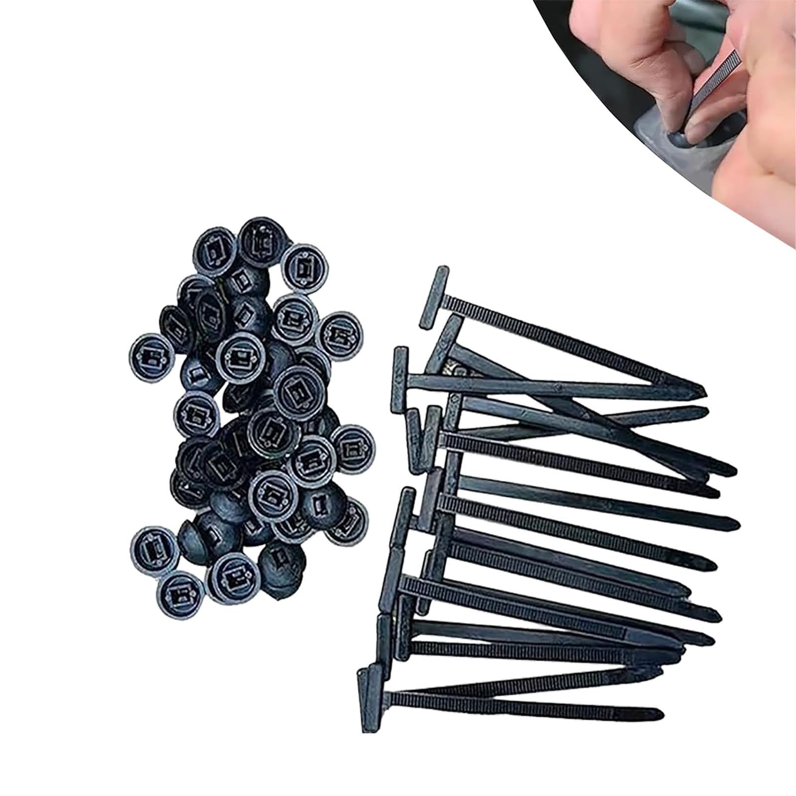 2025 New Nylon Universal Cable Tie Buckle, Heavy Duty Self-Locking ...