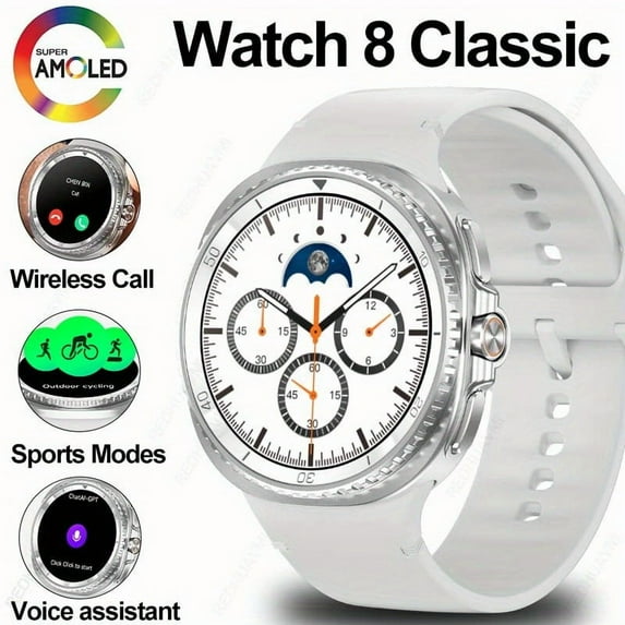 2025 New Original Smart Watch 8 Classic Unisex - 1.43'' AMOLED Screen ...