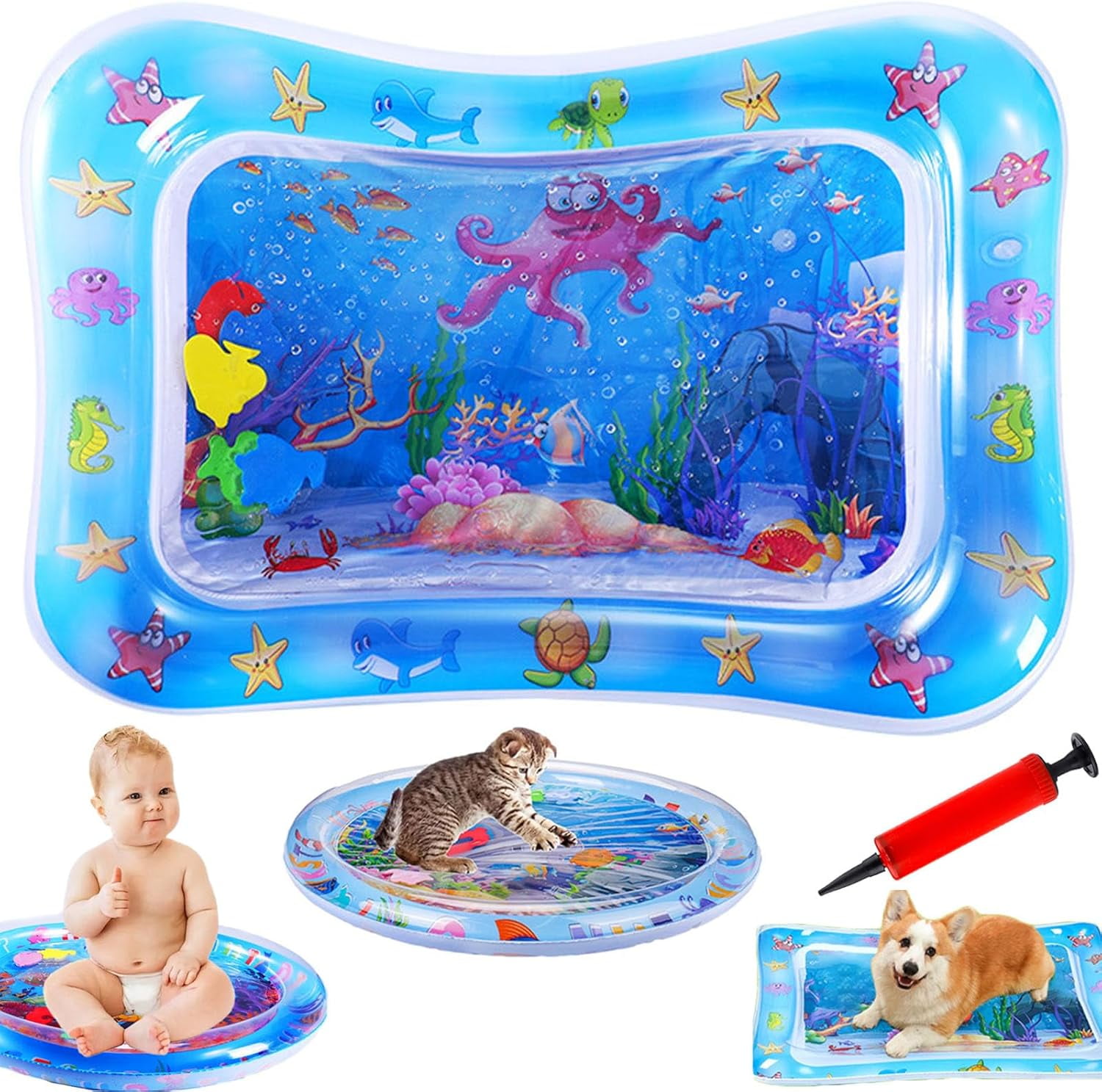 2025 New Pet Water Bed, Pet Water Sensory Mat Cats, Cooling mat for ...