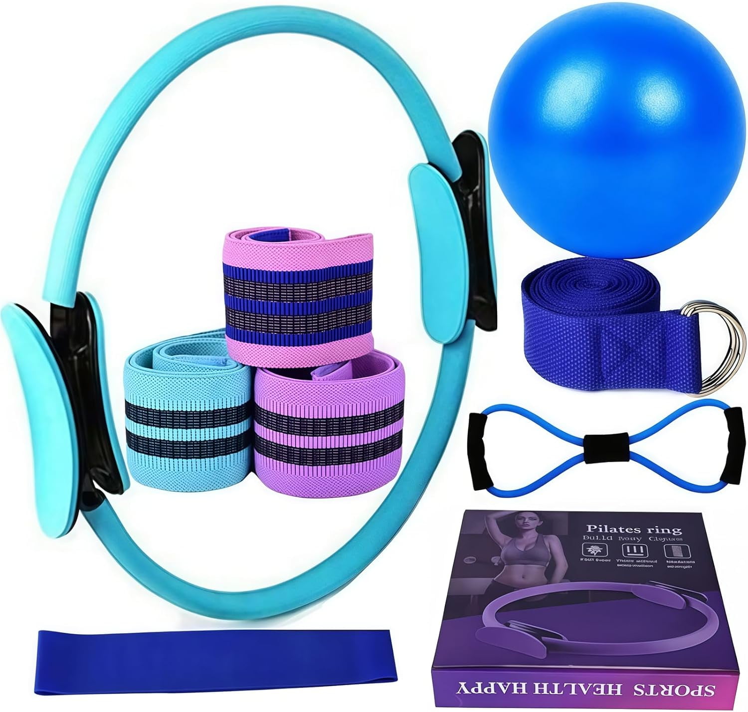 2025 New Pilates Essentials Kit for Women, Pilates Kit for Home ...