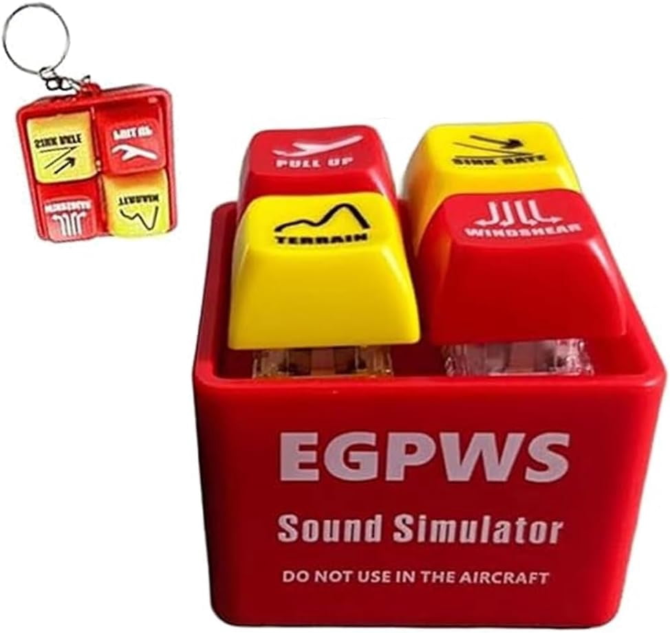 2025 New Pilot & Crew Alert Keychain Egpws Terrain Warning Sound ...