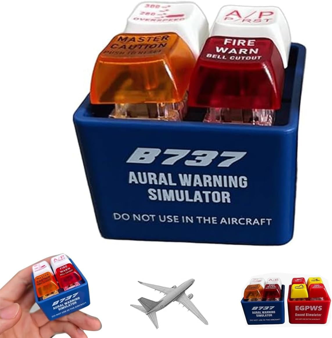 2025 New Pilot & Crew EGPWS Warning Sound Simulator Keychain,Airplane ...