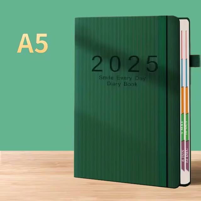 2025 New Plan: 400 page Calendar Log Self discipline Check in Time ...