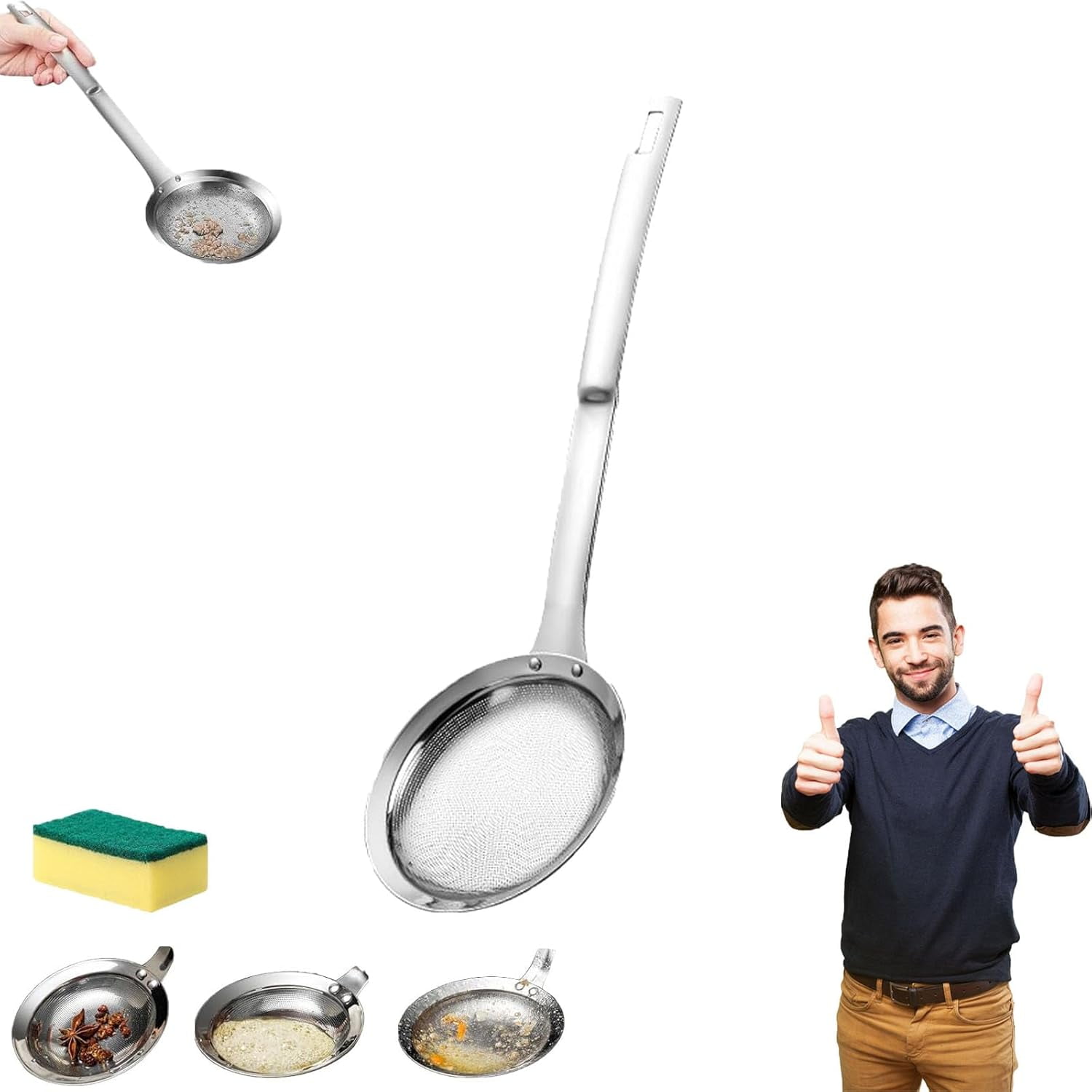 2025 New Pleteffect Colander, Fine Mesh Stainless Steel Colander, Fine ...