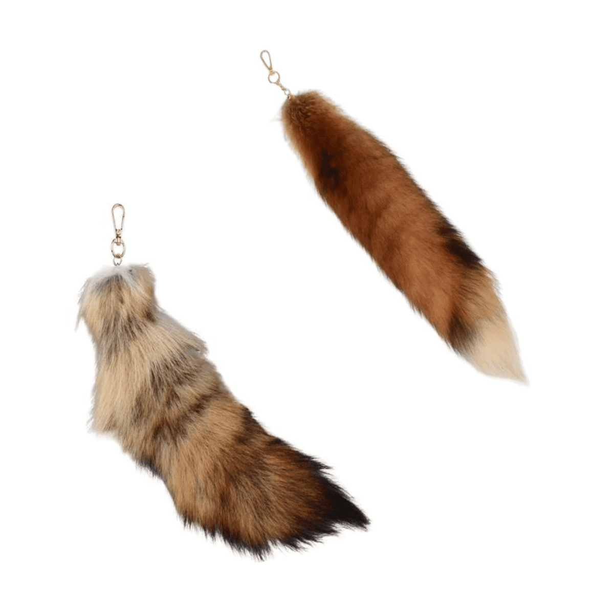 2025 New Plush Fox Tail Keychain, 3D Cute Shaggy Faux Fur Keychain ...