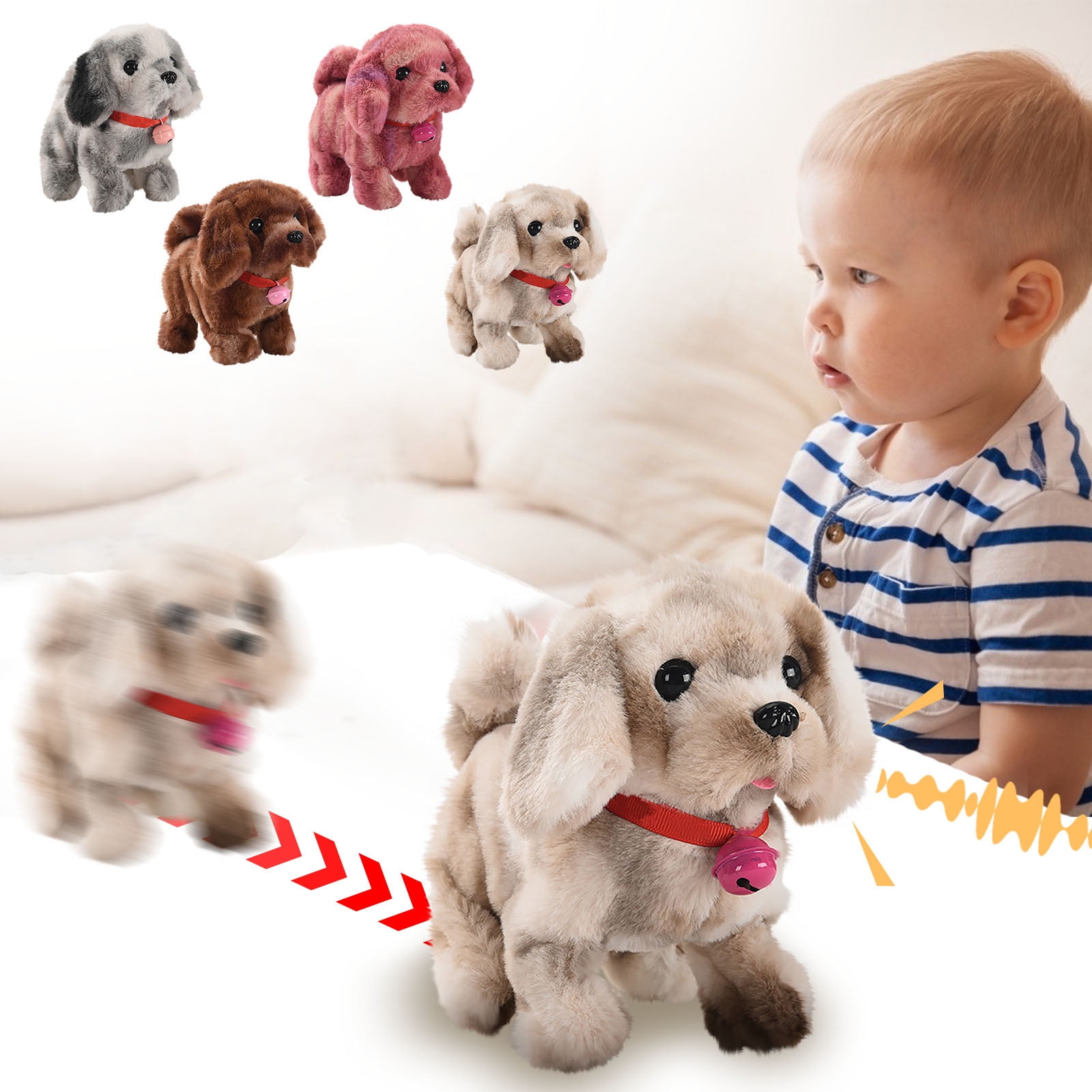 2025 New Plush Toy Puppy Electronic Interactive Pet Dog, My Realistic ...