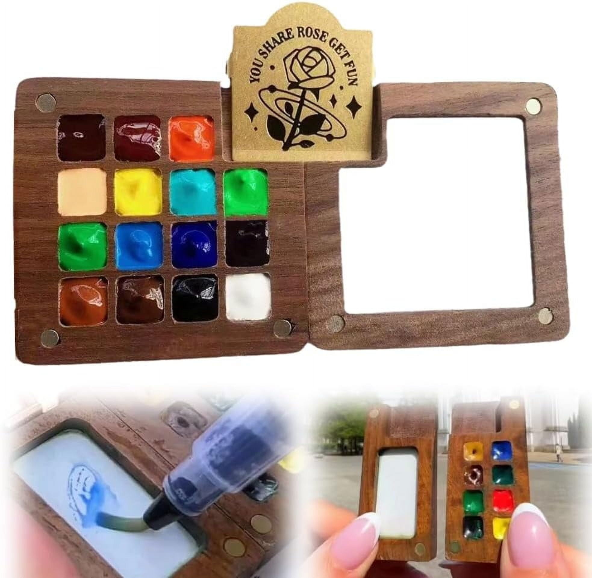 2025 New Pocket Artist Watercolor Travel Set, Mini Watercolor Travel ...