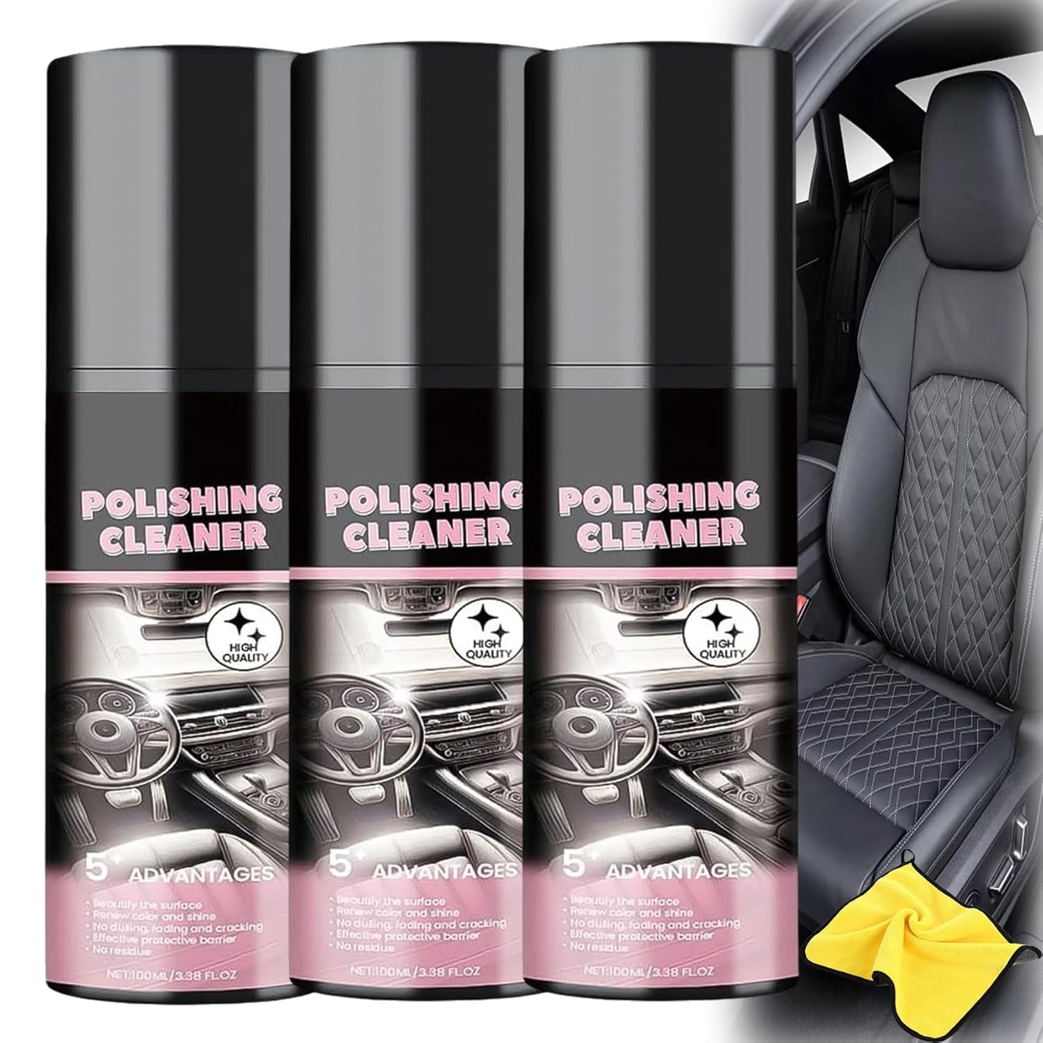 2025 New Polishing Cleaner Car Interior Detailer, Interior Detail, Car Interior Protectant Spray ...