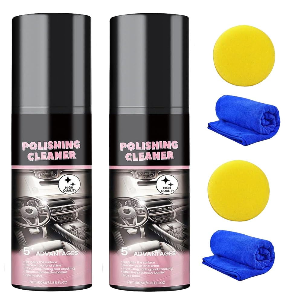 2025 New Polishing Cleaner Car Interior, Vehicle Interior Polish ...