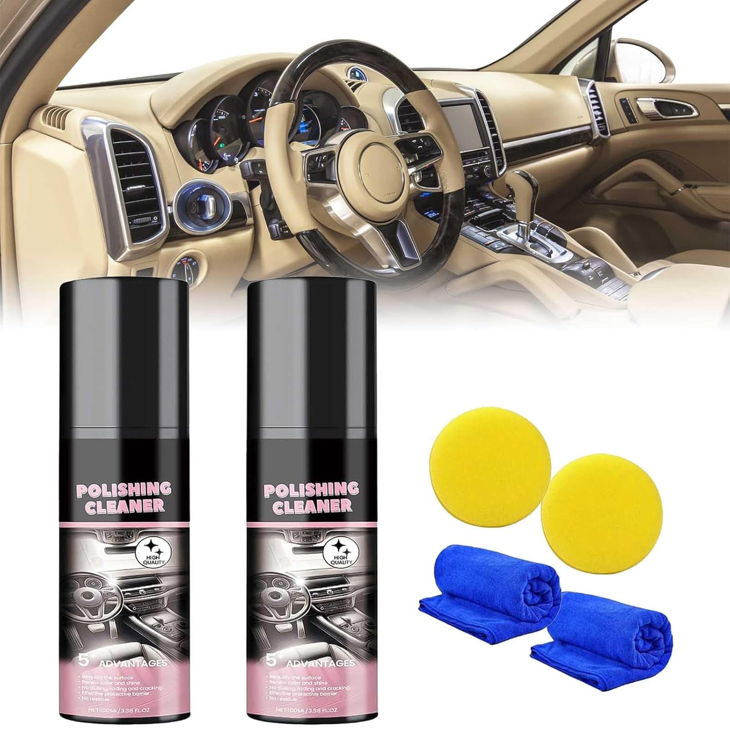 2025 New Polishing Cleaner, Polishing Cleaner Car Interior, Vehicle ...
