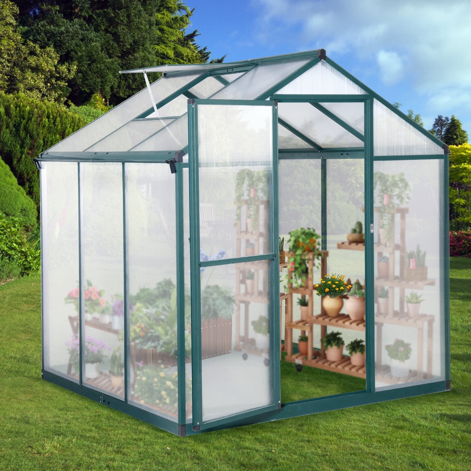 2025 New Polycarbonate Greenhouse, Heavy Duty Greenhouse, Outdoor ...