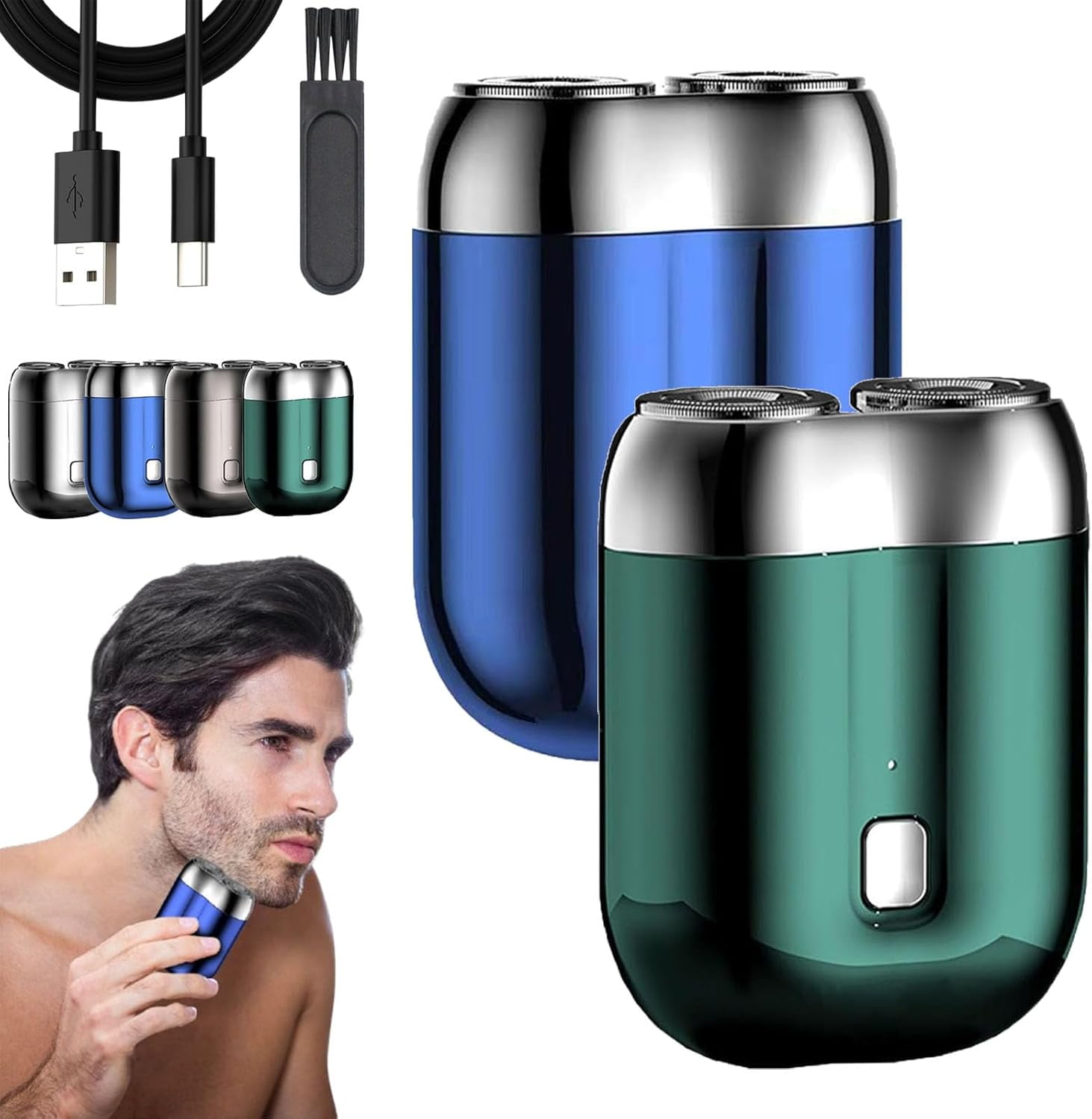 New Model Mini Dual-Head Electric Shaver, 2025 New Mini Razor Dual Head ...