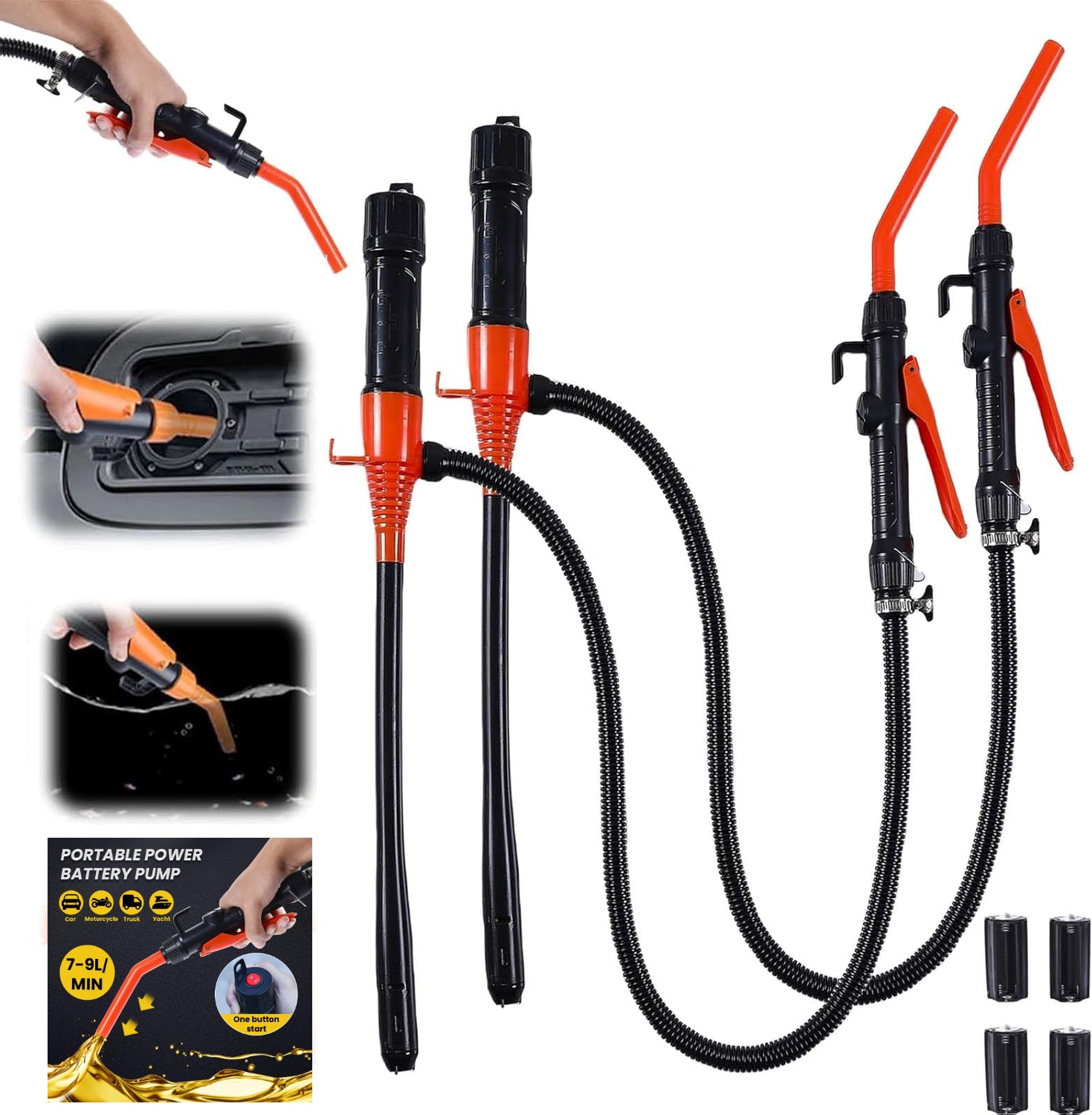 2025 New Portable Power Battery Pump for Gas, Battery Operated Electric ...