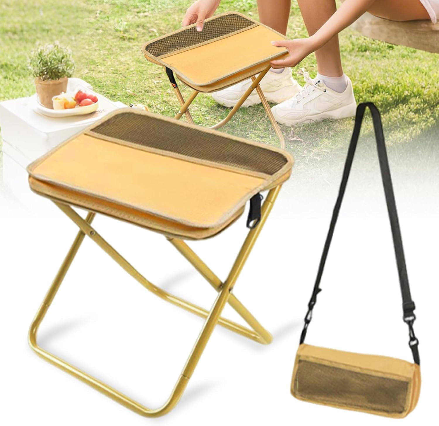 2025 New Portable Stool for Mountaineering and Hiking, Lightweight ...