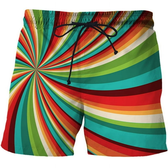 2025 New Psychedelic Short Pants Women Men Kid 3D Printed Fashion Swim ...