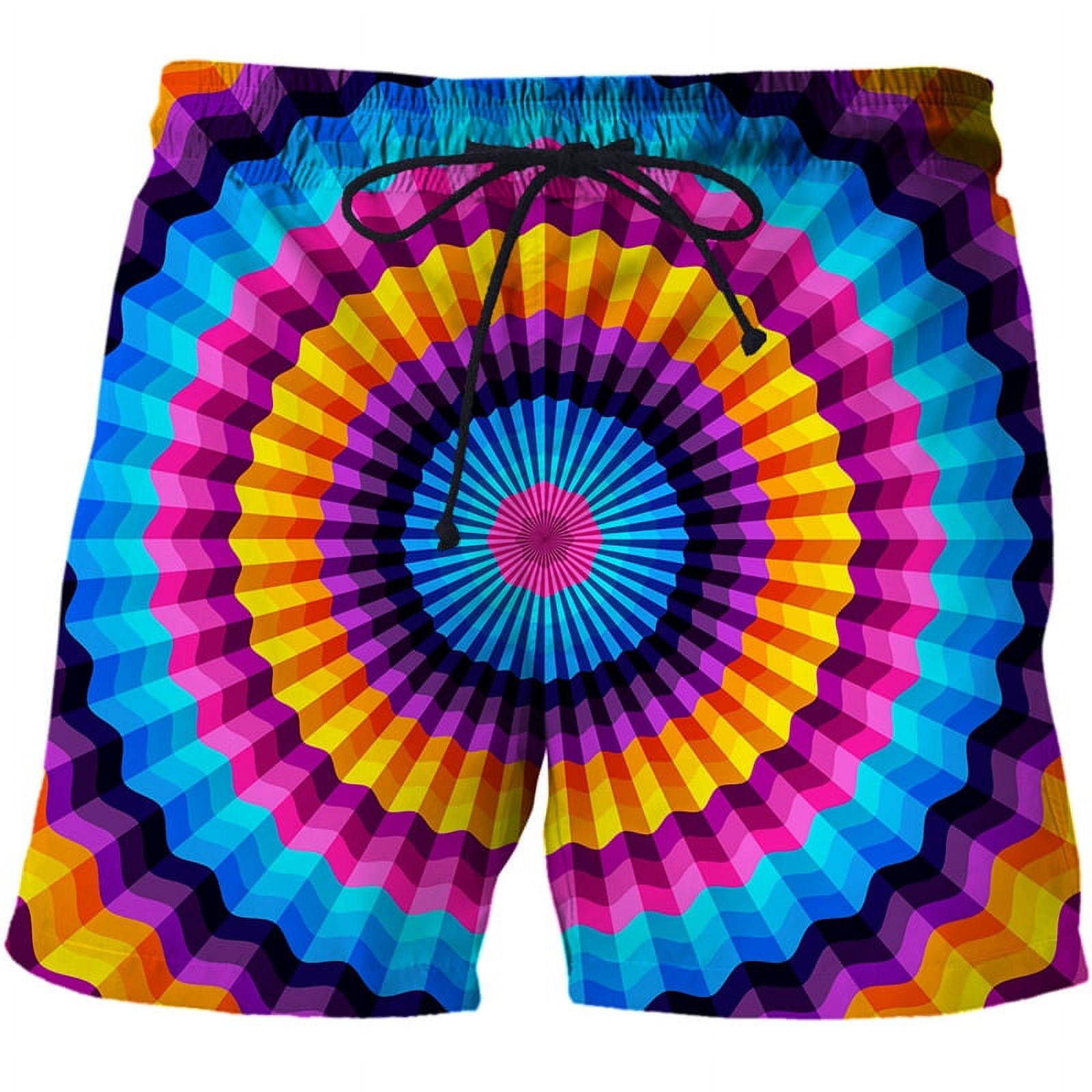 2025 New Psychedelic Short Pants Women Men Kid 3D Printed Fashion Swim ...