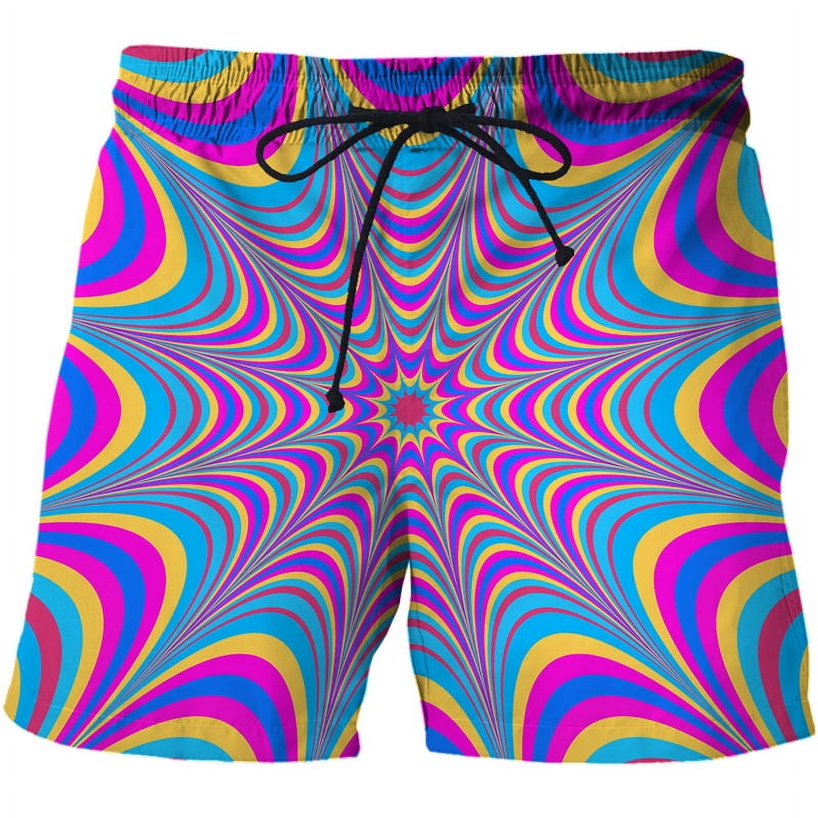 2025 New Psychedelic Short Pants Women Men Kid 3D Printed Fashion Swim ...