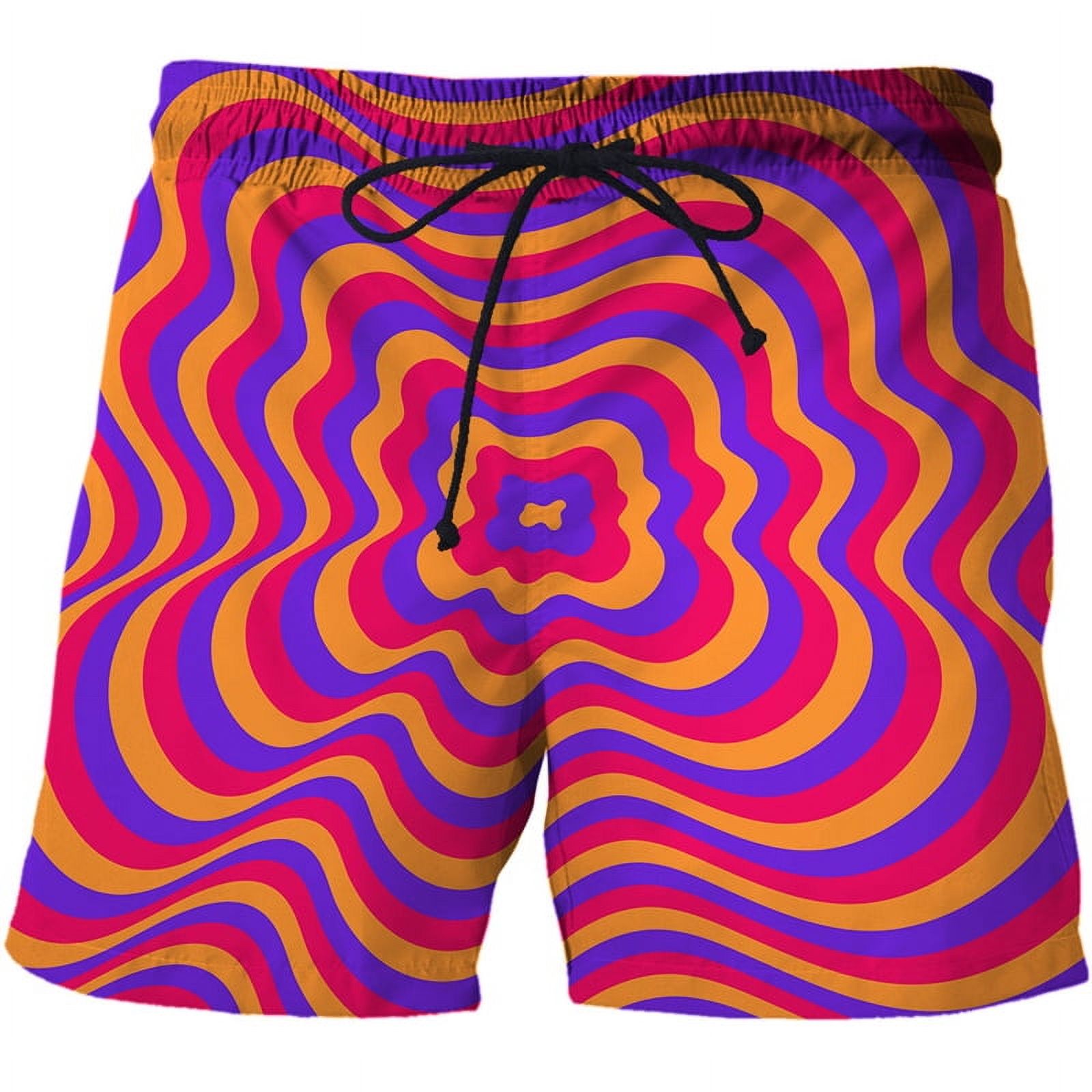 2025 New Psychedelic Short Pants Women Men Kid 3D Printed Fashion Swim ...