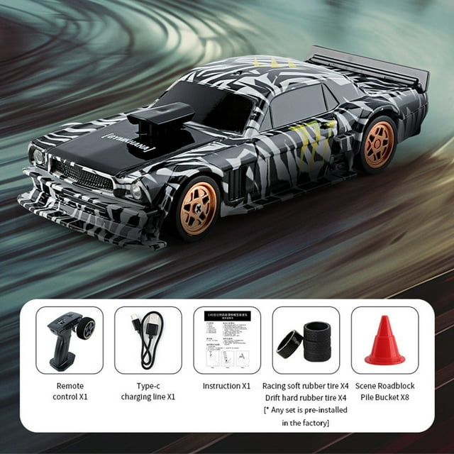 2025 New RC Drift Car, 1:43 Scale Drifting RC Cars, 2.4GHz 4WD RC Race Car, Indoor Mini RC Toys ...
