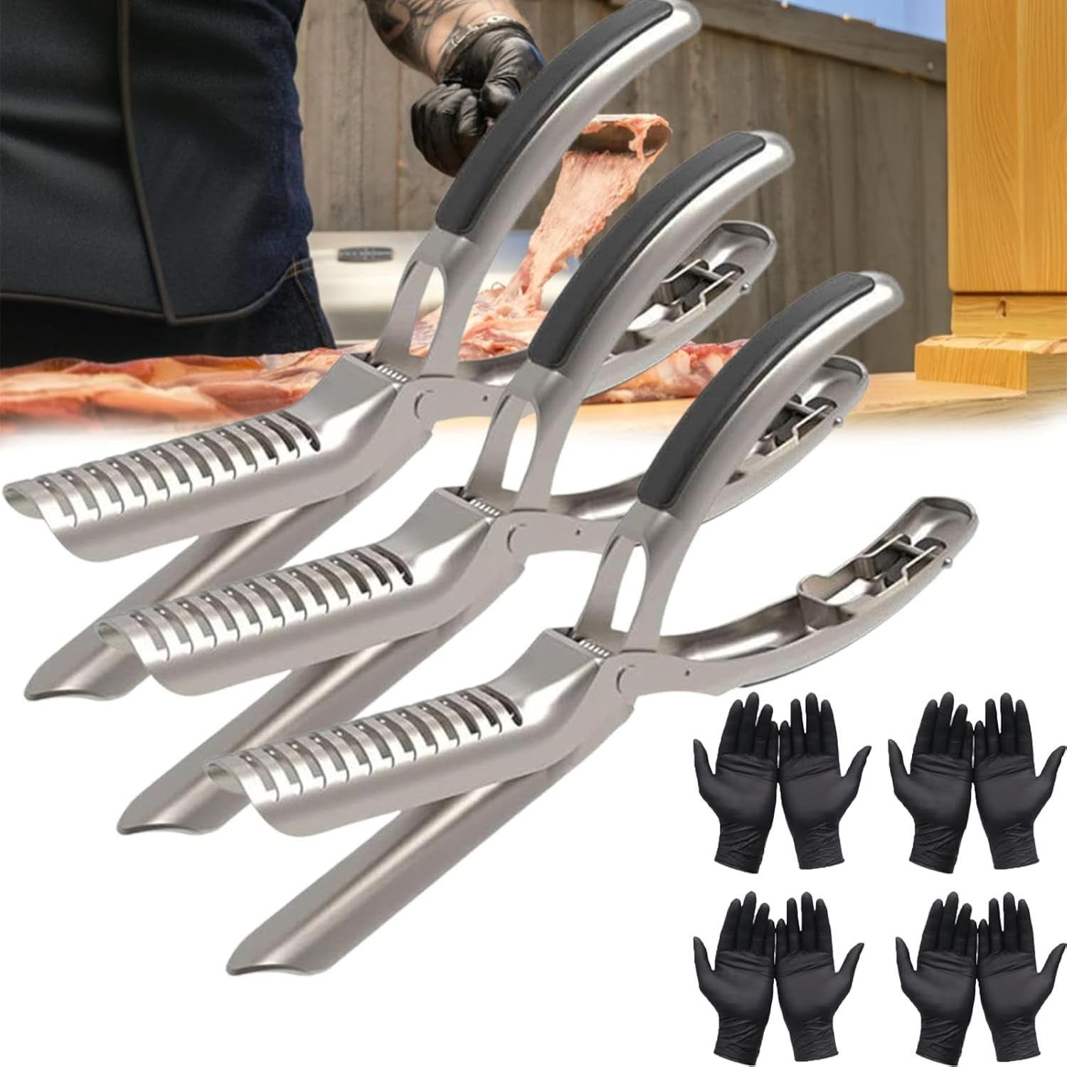 2025 New Rib Prep Tool Membrane Remover, Cumulus Ribmem Pro, Stainless Steel BBQ Rib Skinner ...