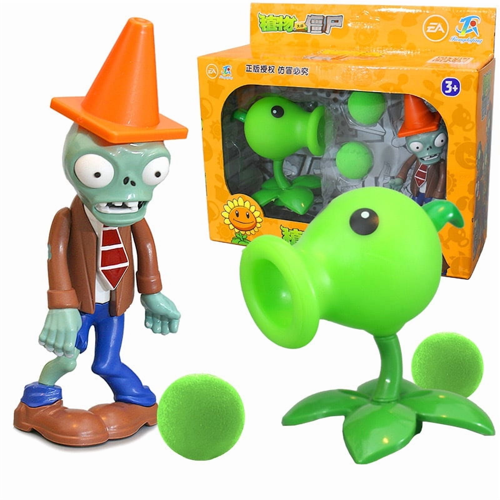 2025 New Role Plants Pea shooting Zombie Action Figure Peashooter ...