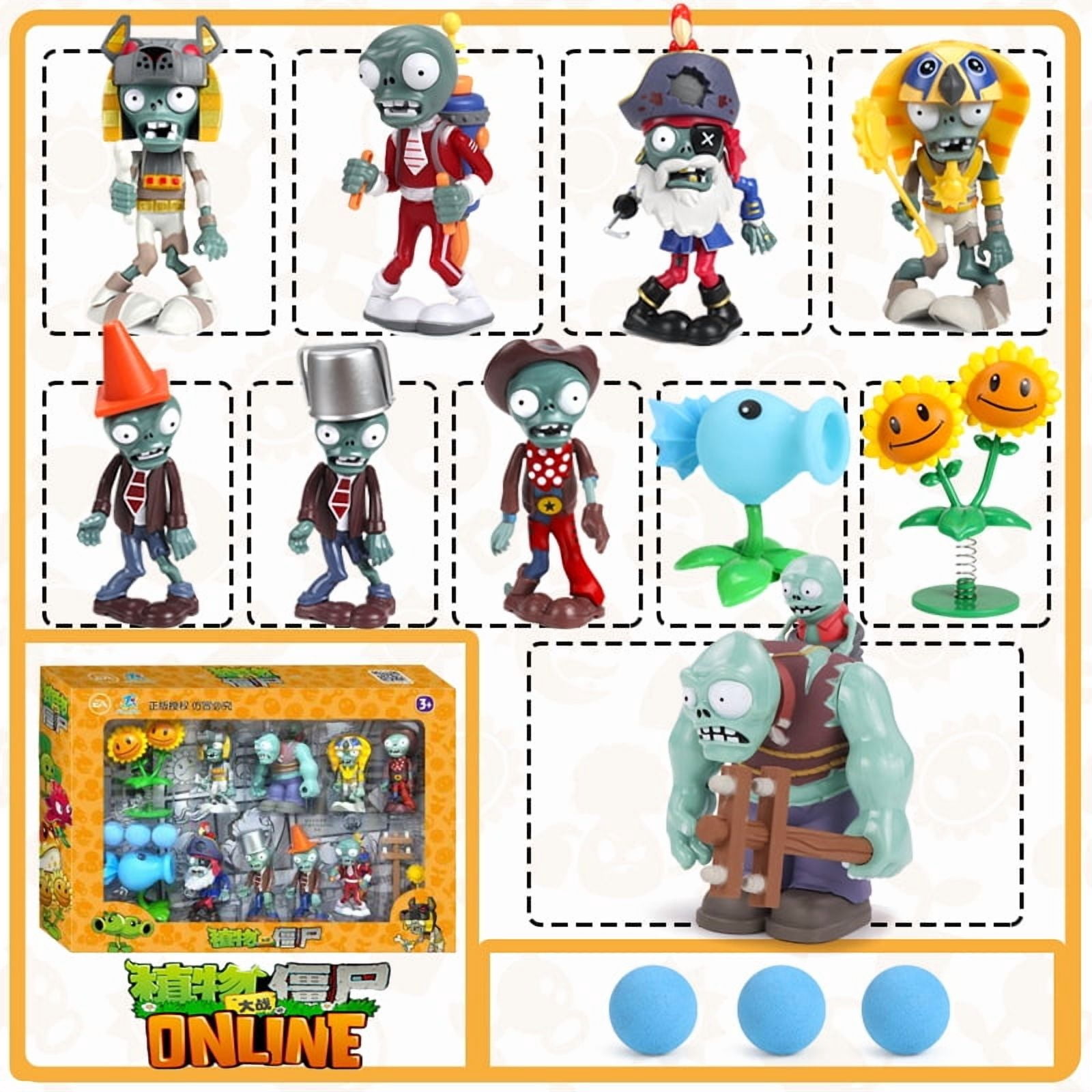 2025 New Role Plants Pea shooting Zombie Action Figure Peashooter ...