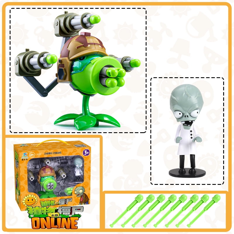 2025 New Role Plants Pea shooting Zombie Action Figure Peashooter ...
