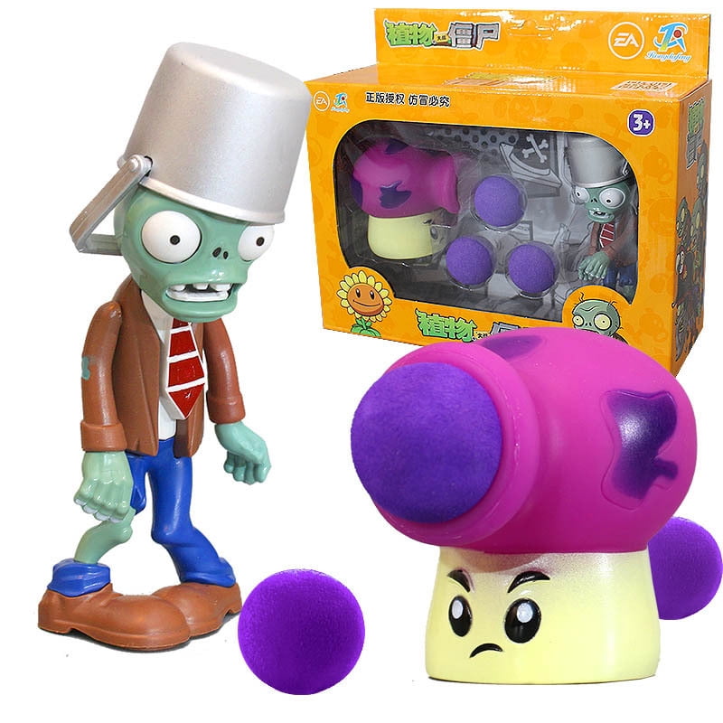 2025 New Role Plants Pea shooting Zombie Action Figure Peashooter ...