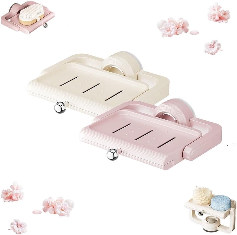 2025 New Rotatable Suction Cup Soap Dish Holder, Wall Mounted Suction ...