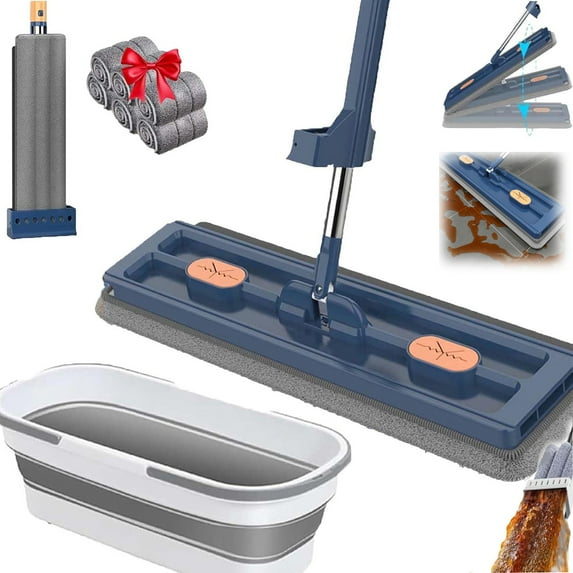 2025 New Saker Plus Mop, 360° Rotation Sakerplus Mop And Bucket Set ...