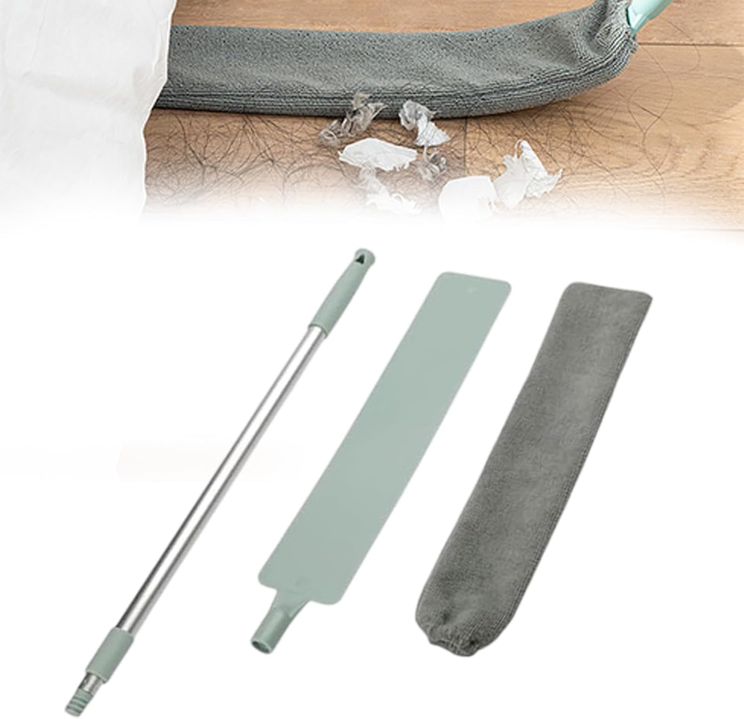 2025 New Saker Plus Mop, Retractable Gap Dust Cleaning Artifact with 3 ...