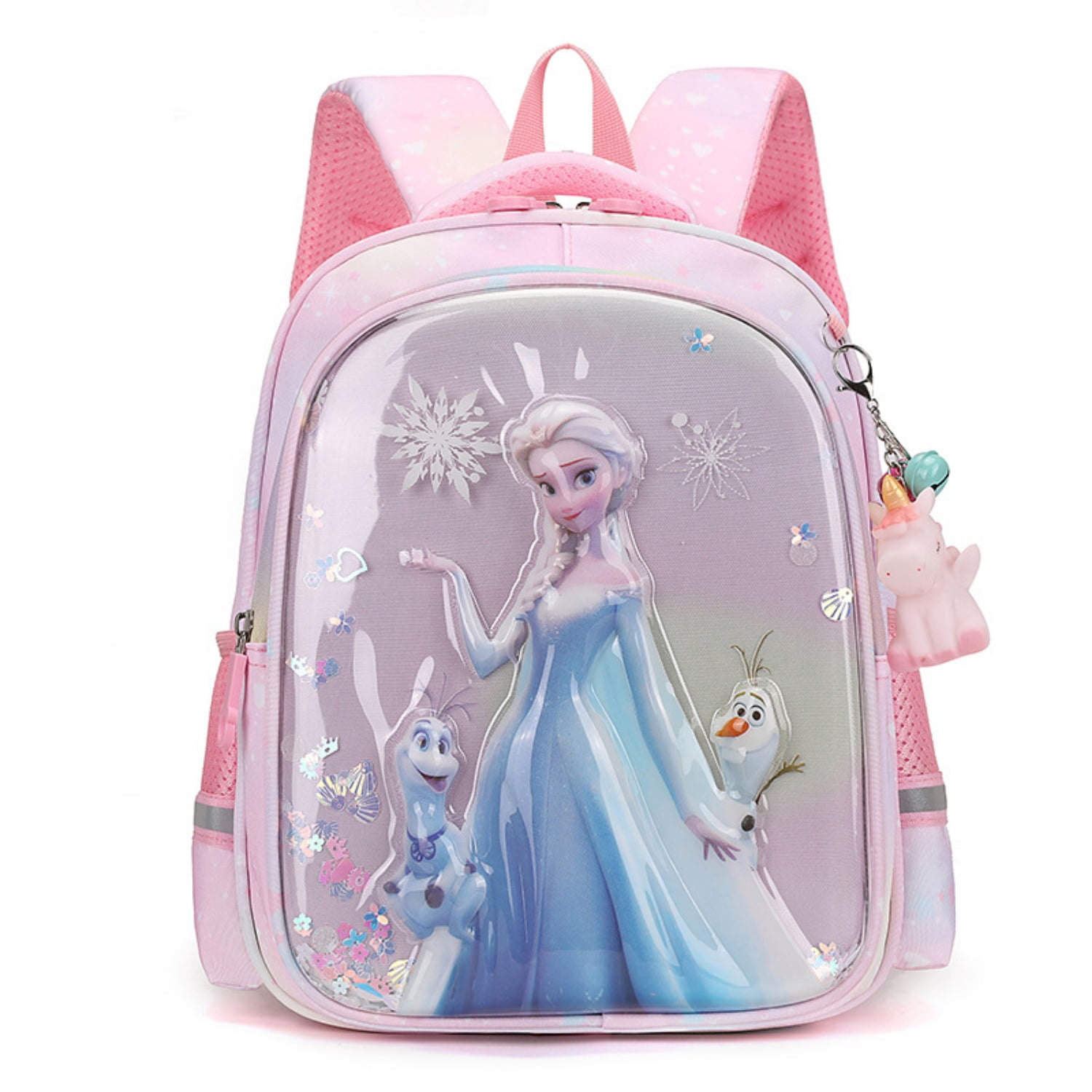 2025 New Schoolbag with reflective strips, Princess Elsa Cartoon ...