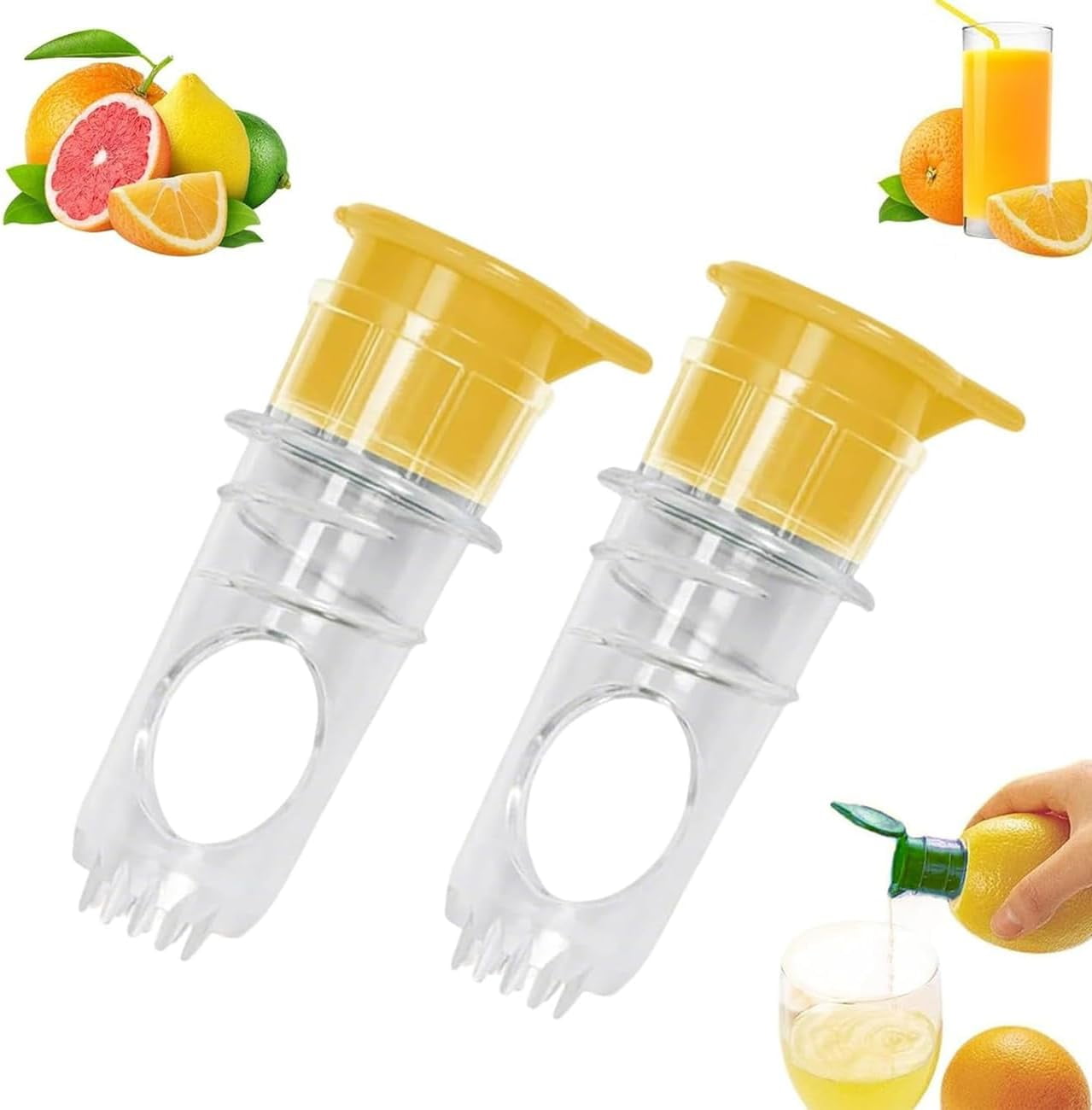 2025 New Screw-Top Lemon Squeezer Manual Juice Extractor with Built-In ...