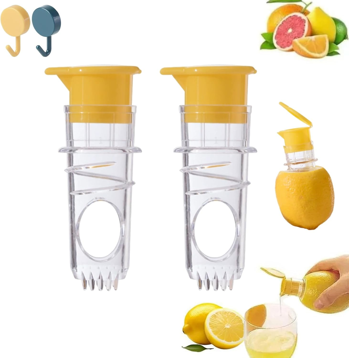 2025 New Screw-Top Lemon Squeezer, Plastic Lemon Squeezers, Handy Juice ...