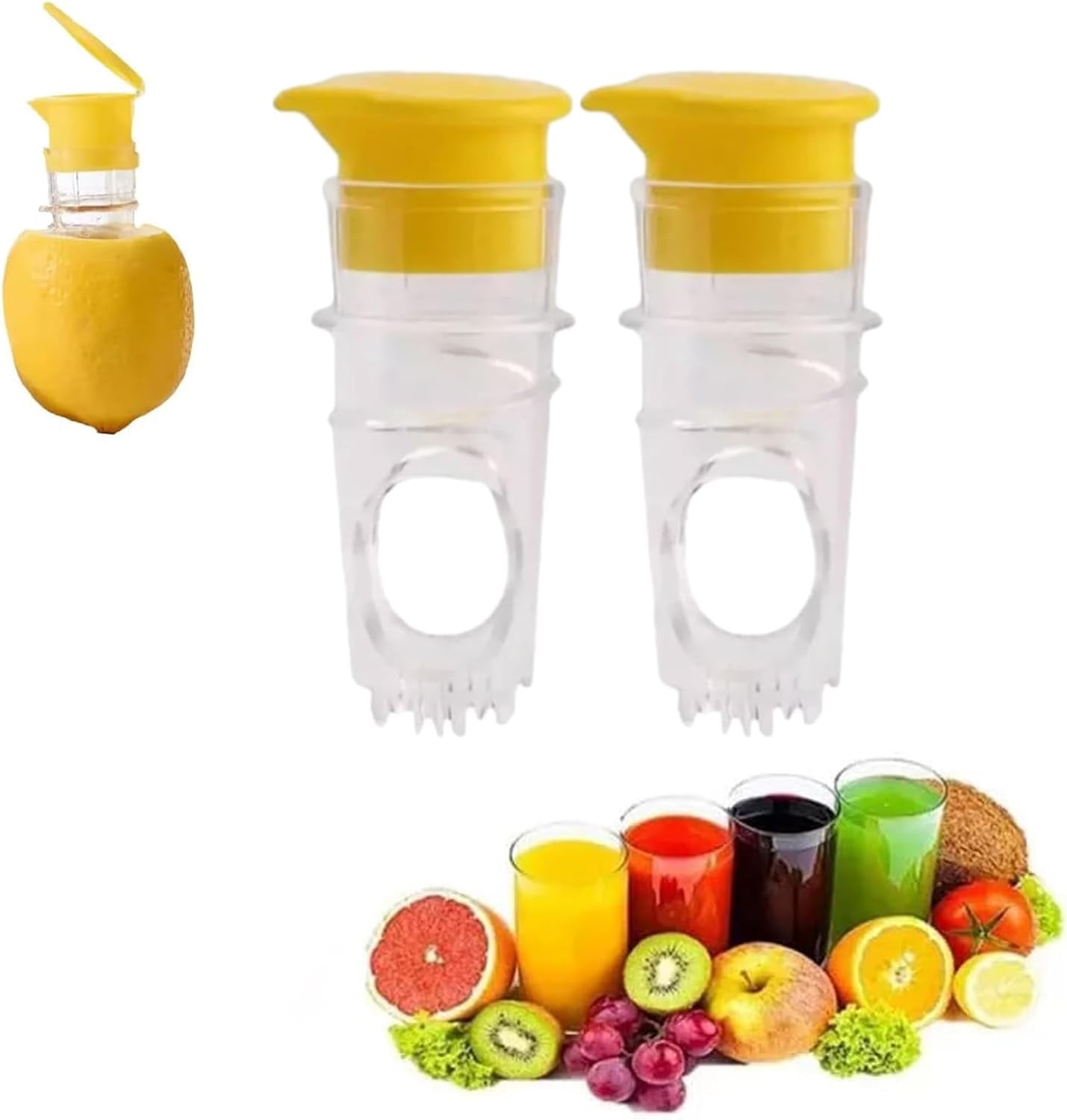 2025 New Screw-Top Lemon Squeezer, Plastic Lemon Squeezers, Handy Juice ...