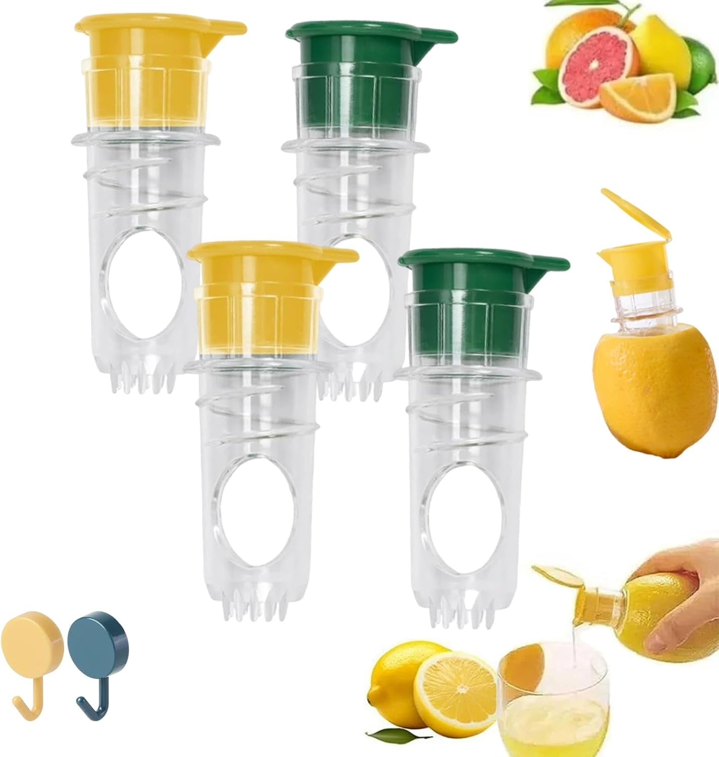 2025 New Screw-Top Lemon Squeezer, Plastic Lemon Squeezers, Handy Juice Squeezer, Lemon Press ...