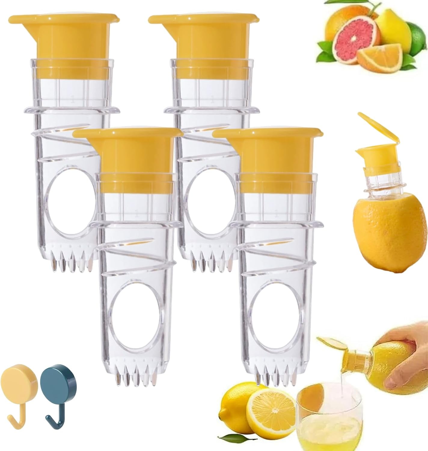 2025 New Screw-Top Lemon Squeezer, Plastic Lemon Squeezers, Handy Juice ...