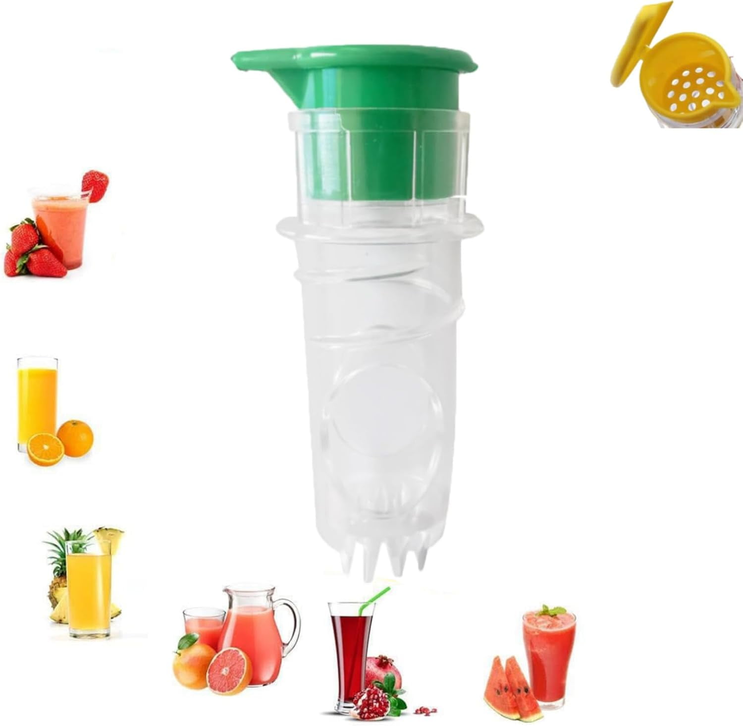 2025 New Screw-Top Lemon Squeezer, Plastic Lemon Squeezers, Handy Juice ...