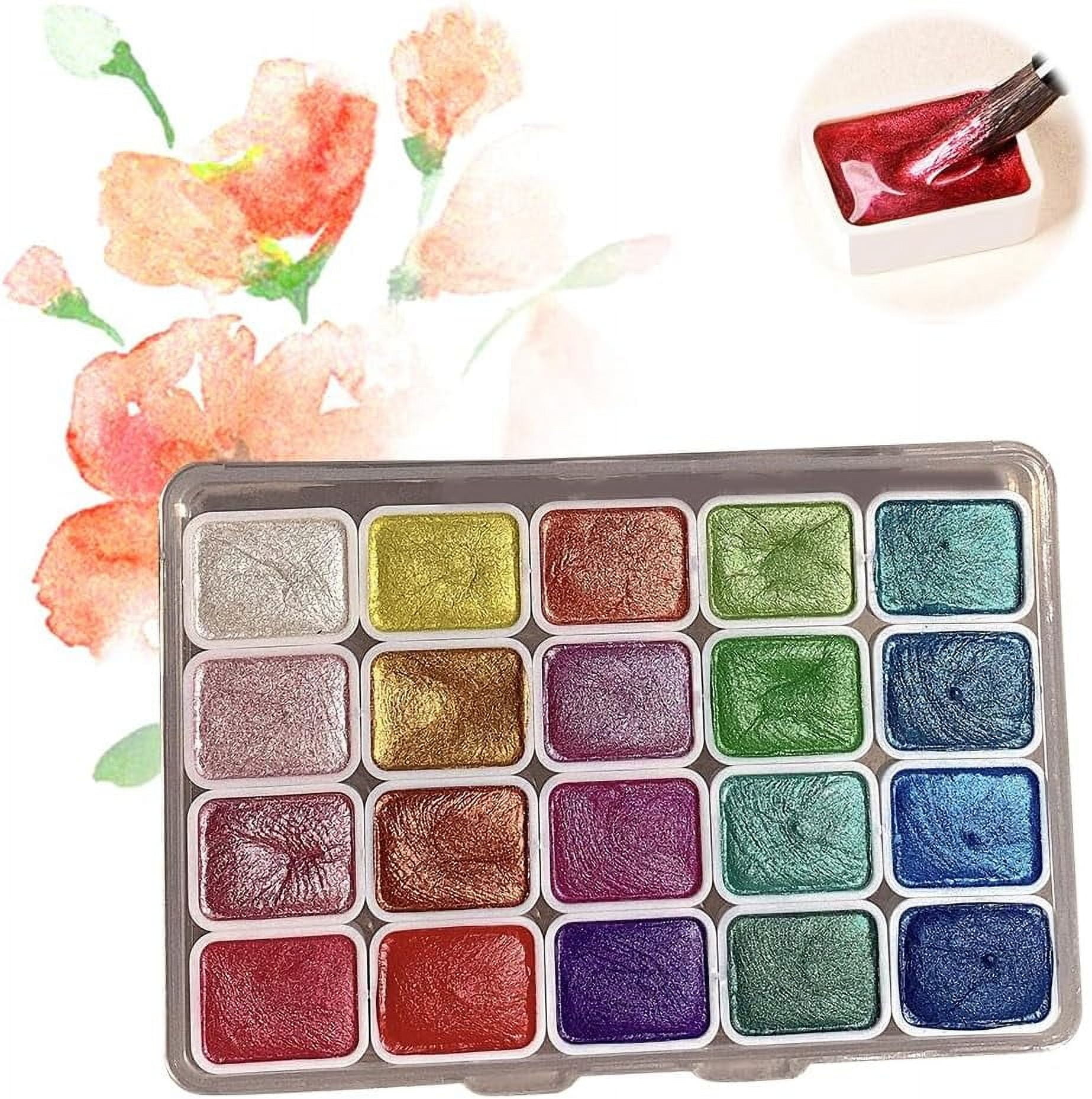 2025 New Shifting Watercolor Painting Set, 20 Colors Watercolor ...