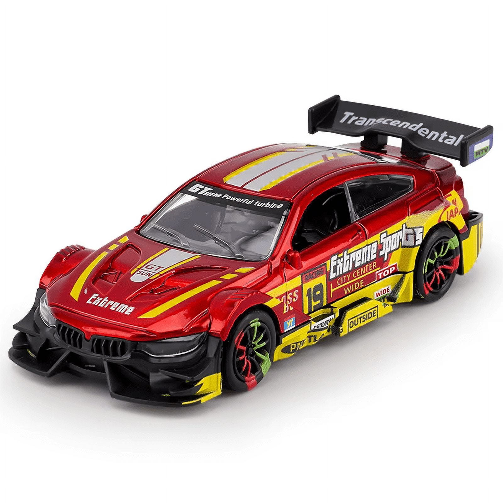 2025 New Simulation Alloy Car Model Inertia Pull Back Racing Car Toy Children's Educational Car ...