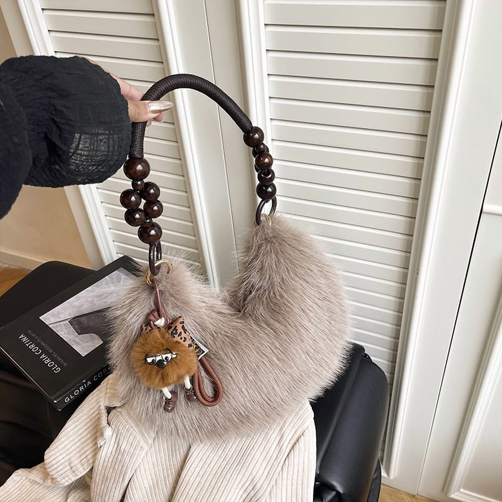 2025 New Single Shoulder Underarm Fluffy Bag - Walmart.com